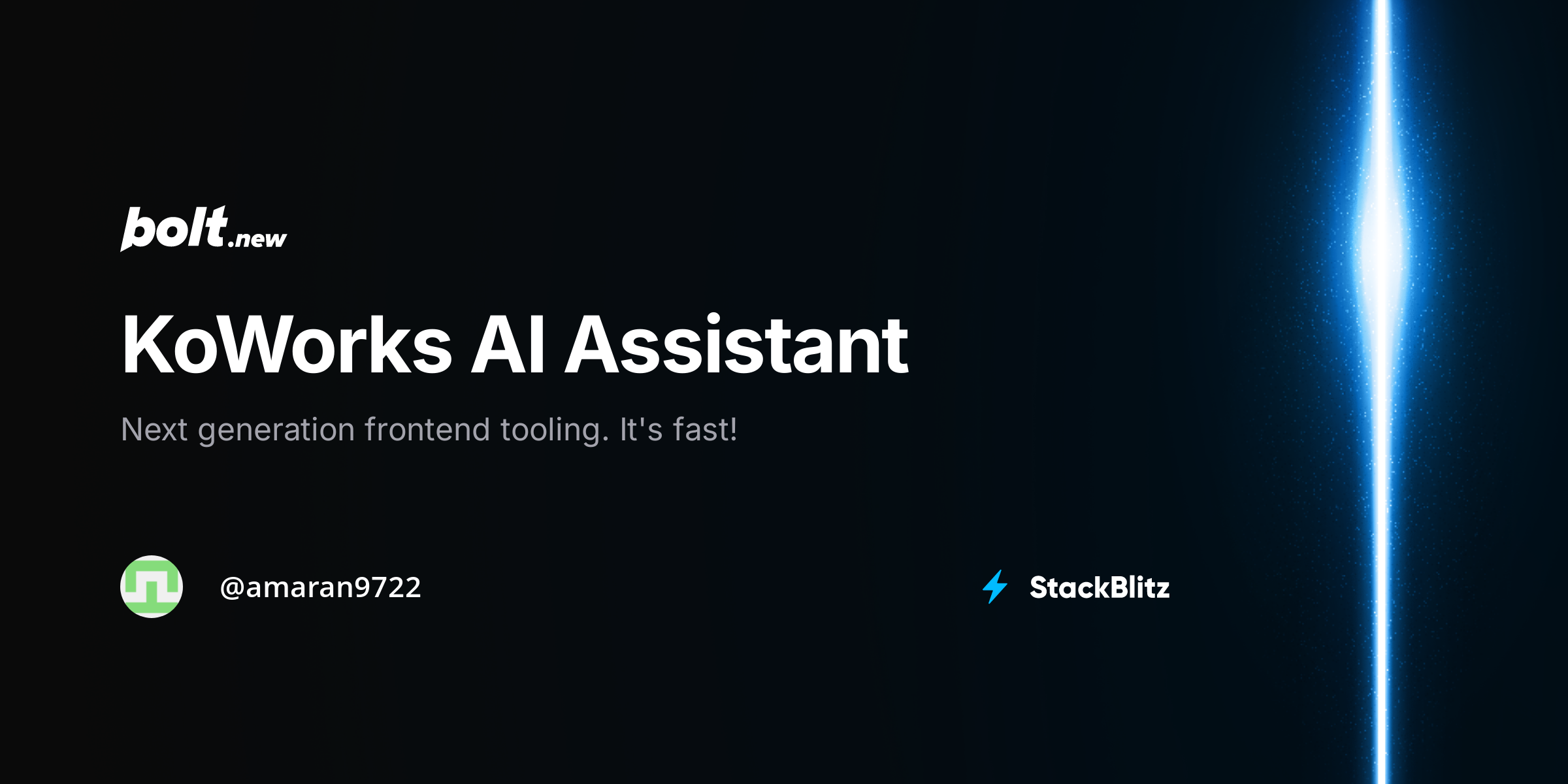 KoWorks AI Assistant - Bolt.new