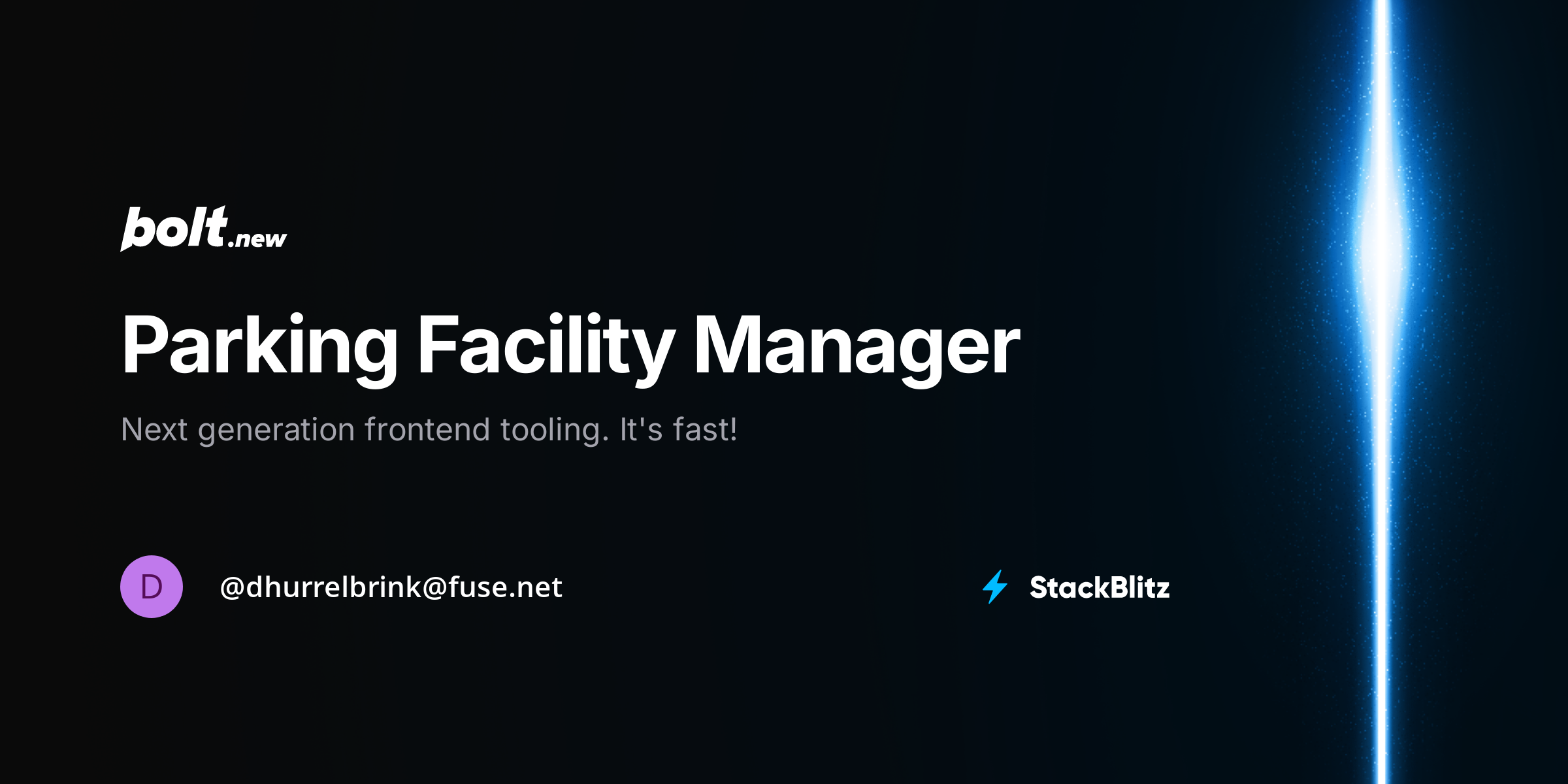 Parking Facility Manager - Bolt.new