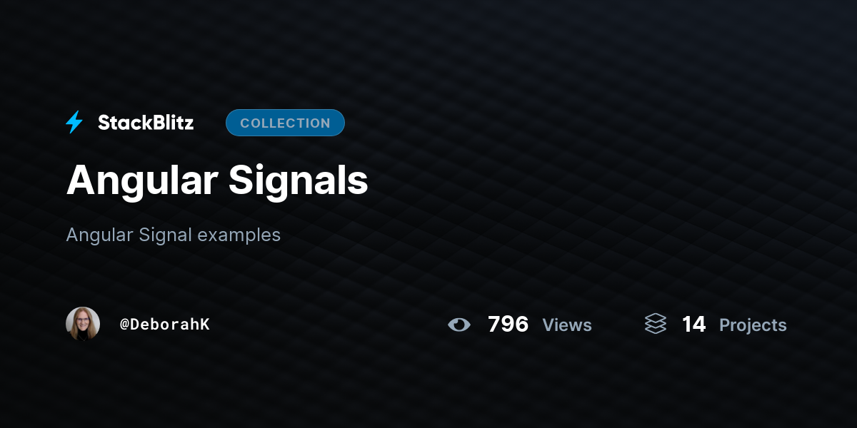 Angular Signals by DeborahK - StackBlitz