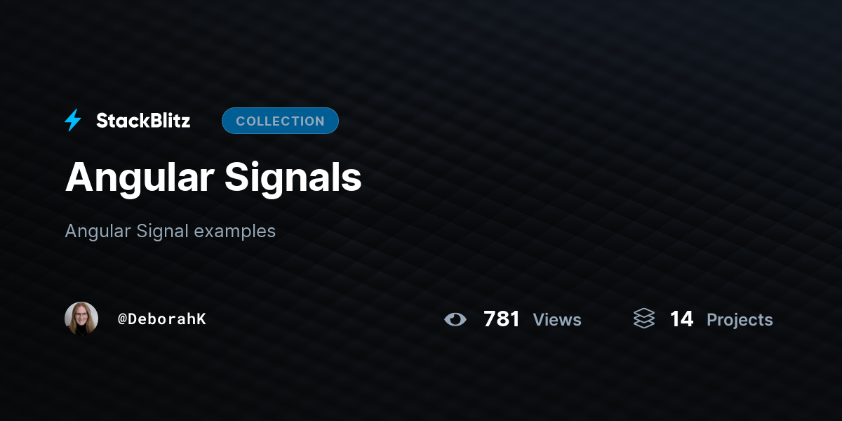 Angular Signals by DeborahK - StackBlitz