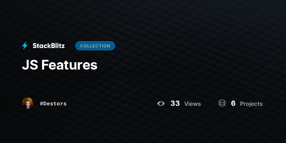 JS Features by Destors