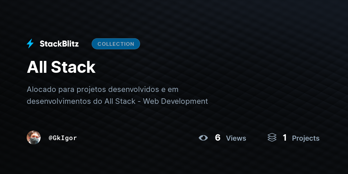 All Stack by GkIgor - StackBlitz