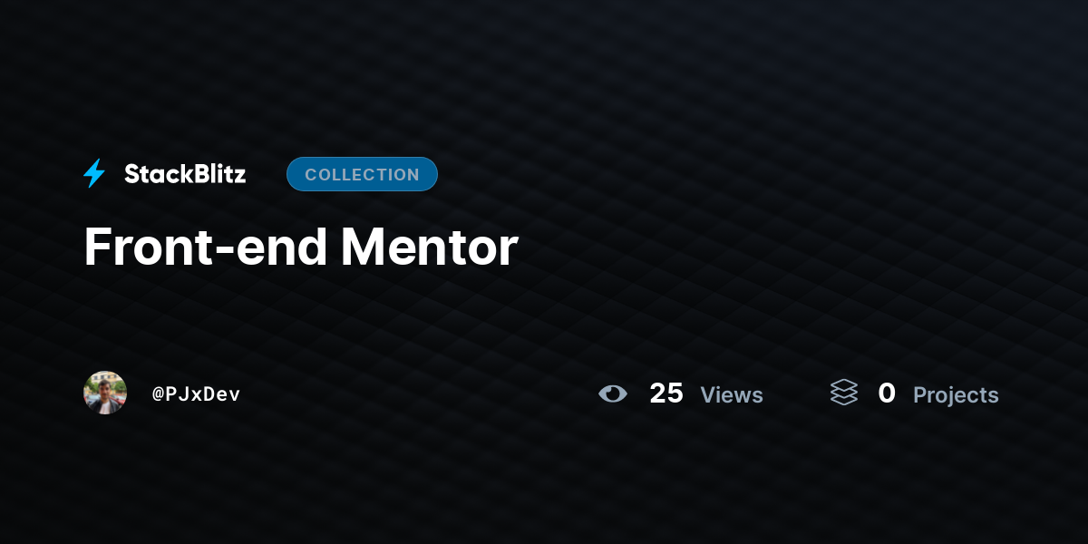 Front-end Mentor by PJxDev - StackBlitz