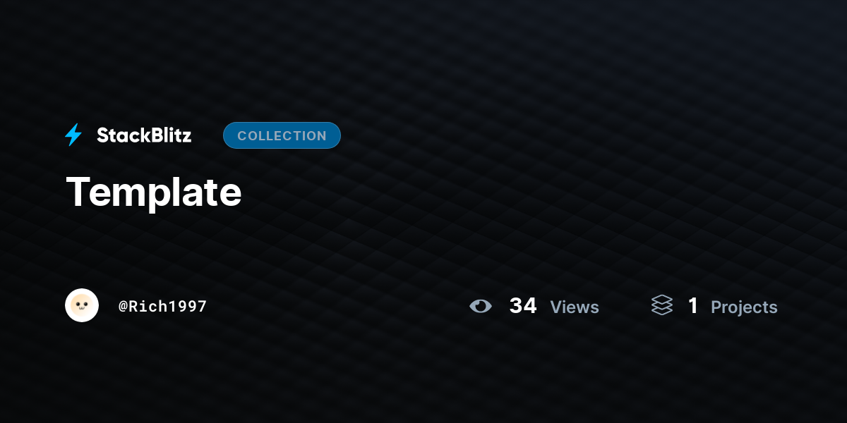 Template by Rich1997 - StackBlitz