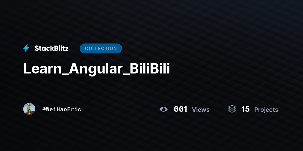 Learn_Angular_BiliBili by WeiHaoEric - StackBlitz Learn_Angular_BiliBili by WeiHaoEric - StackBlitz