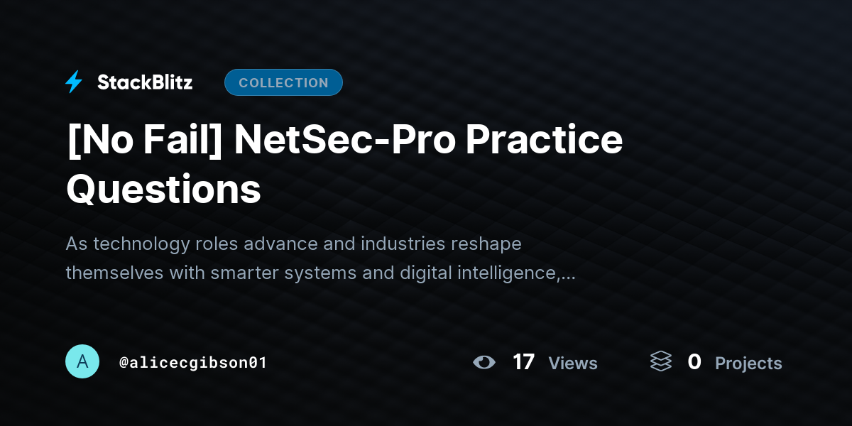 [No Fail] NetSec-Pro Practice Questions by alicecgibson01