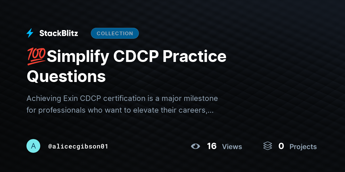 💯Simplify CDCP Practice Questions by alicecgibson01