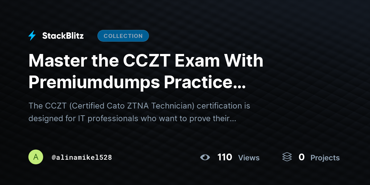 Master the CCZT Exam With Premiumdumps Practice Questions by ...