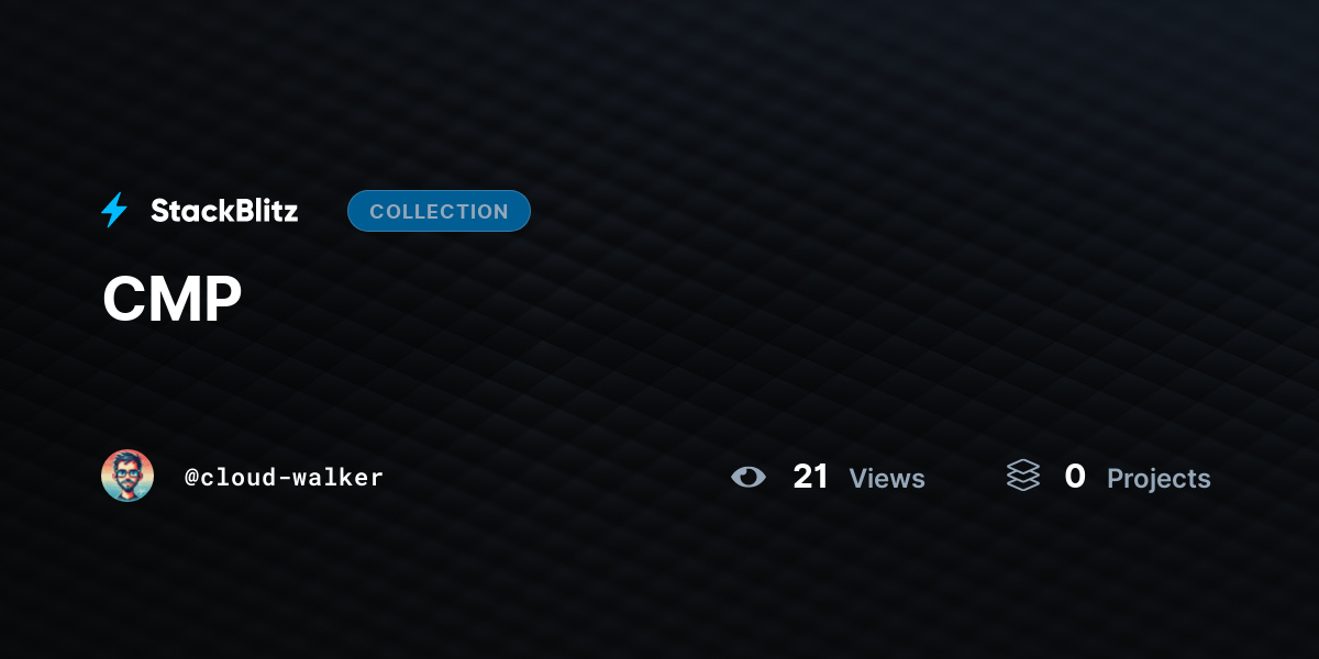 CMP by cloud-walker - StackBlitz