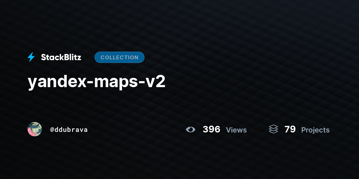 yandex-maps-v2 by ddubrava - StackBlitz