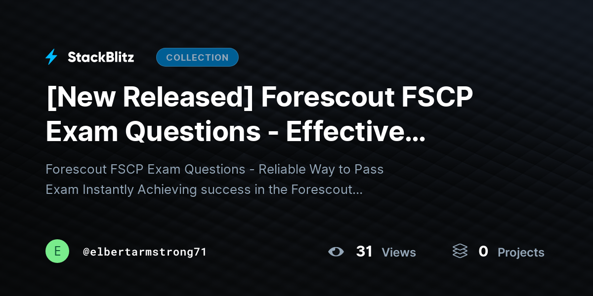 [New Released] Forescout FSCP Exam Questions - Effective Preparation ...