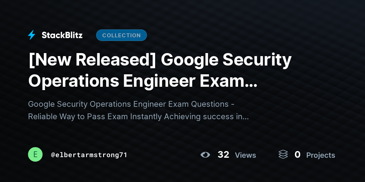 [New Released] Google Security Operations Engineer Exam Questions ...