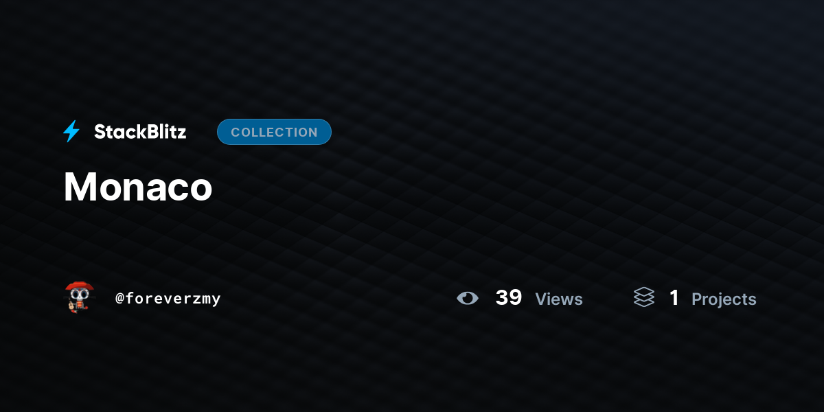 Monaco by foreverzmy - StackBlitz