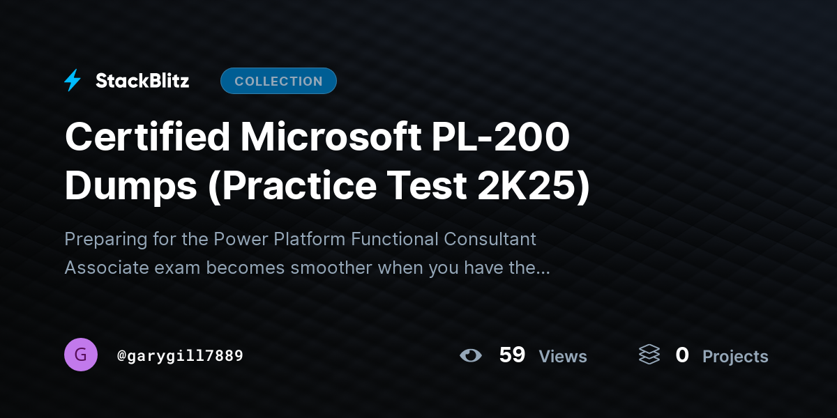 Certified Microsoft PL-200 Dumps (Practice Test 2K25) by garygill7889 ...