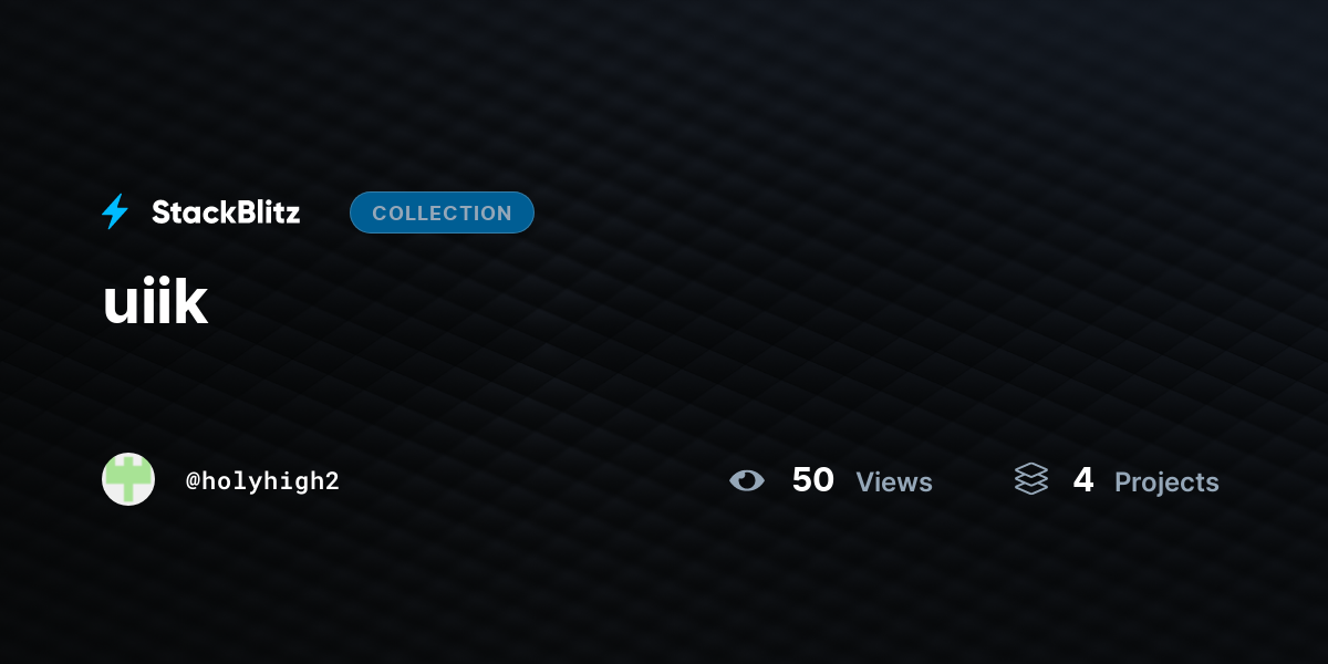 uiik by holyhigh2 - StackBlitz