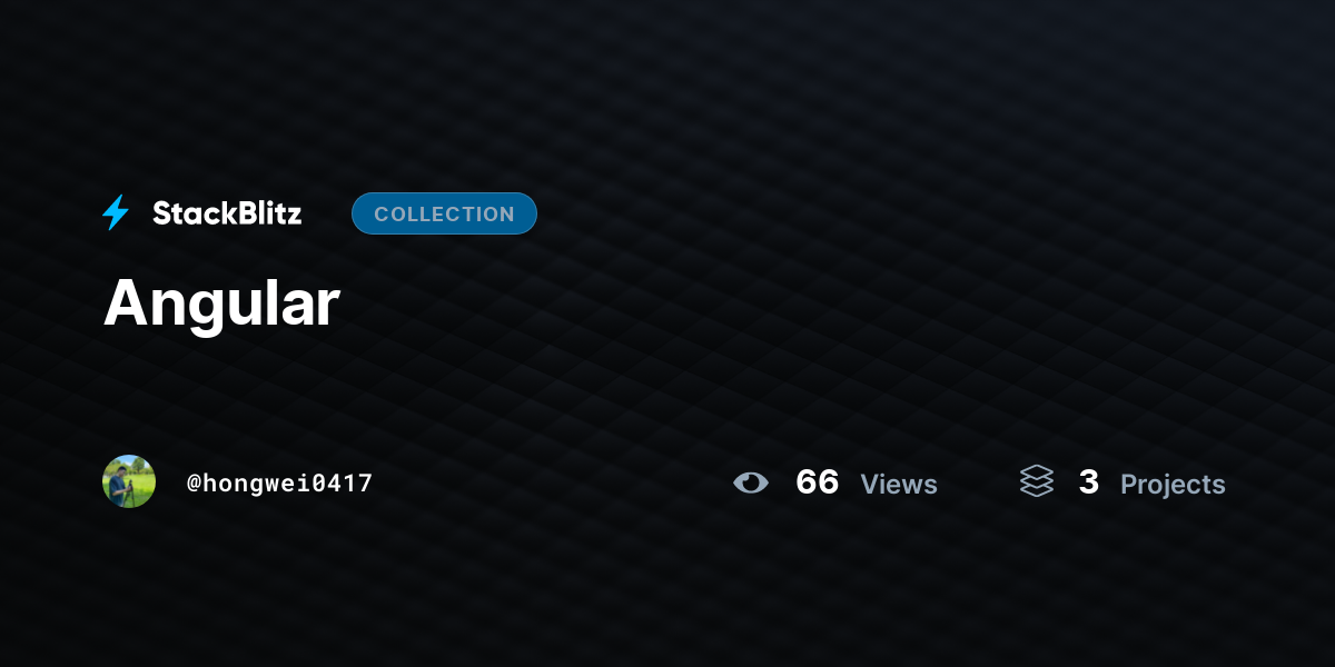 Angular by hongwei0417 - StackBlitz