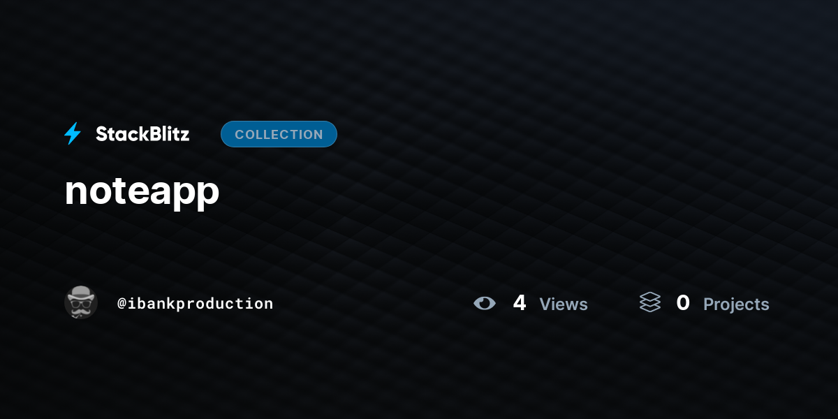 noteapp by ibankproduction - StackBlitz