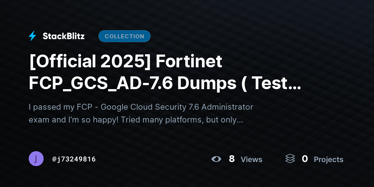 [Official 2025] Fortinet FCP_GCS_AD-7.6 Dumps ( Test Questions 2025) by ...