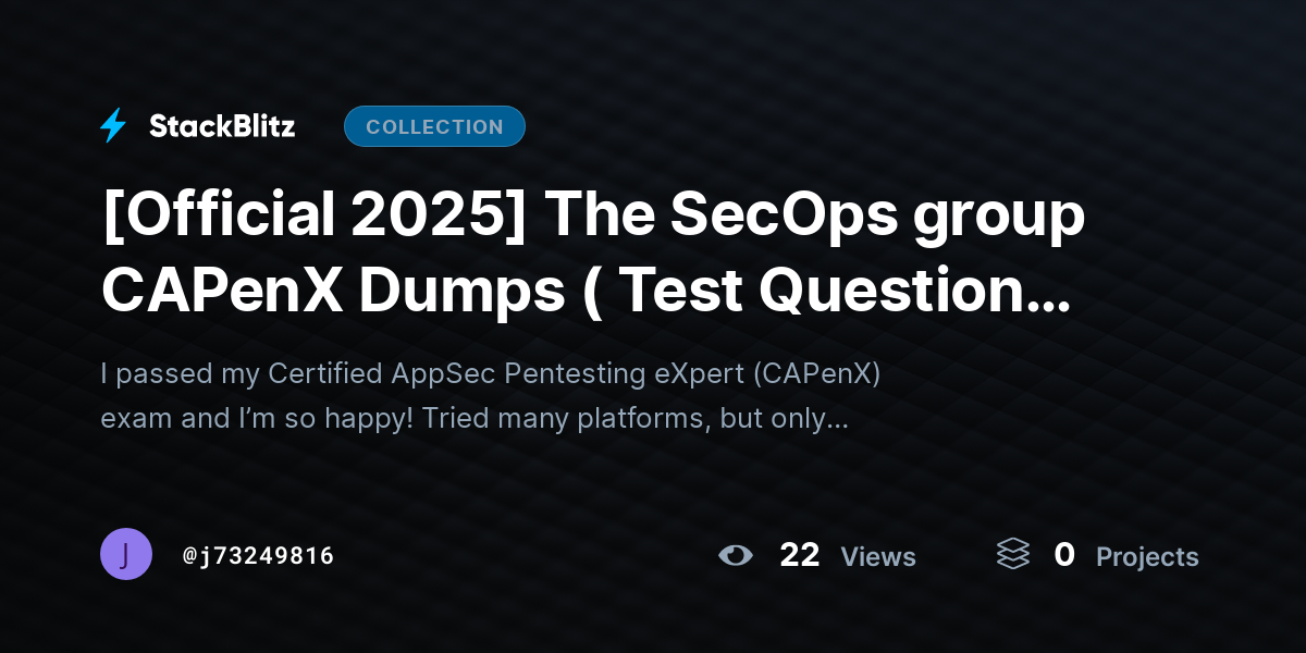 [Official 2025] The SecOps group CAPenX Dumps ( Test Questions 2025) by ...