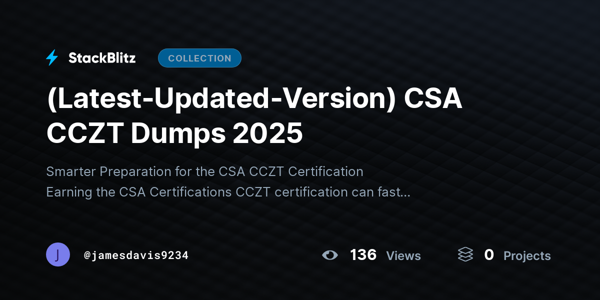 (Latest-Updated-Version) CSA CCZT Dumps 2025 by jamesdavis9234