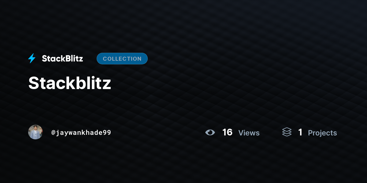 Stackblitz by jaywankhade99 - StackBlitz