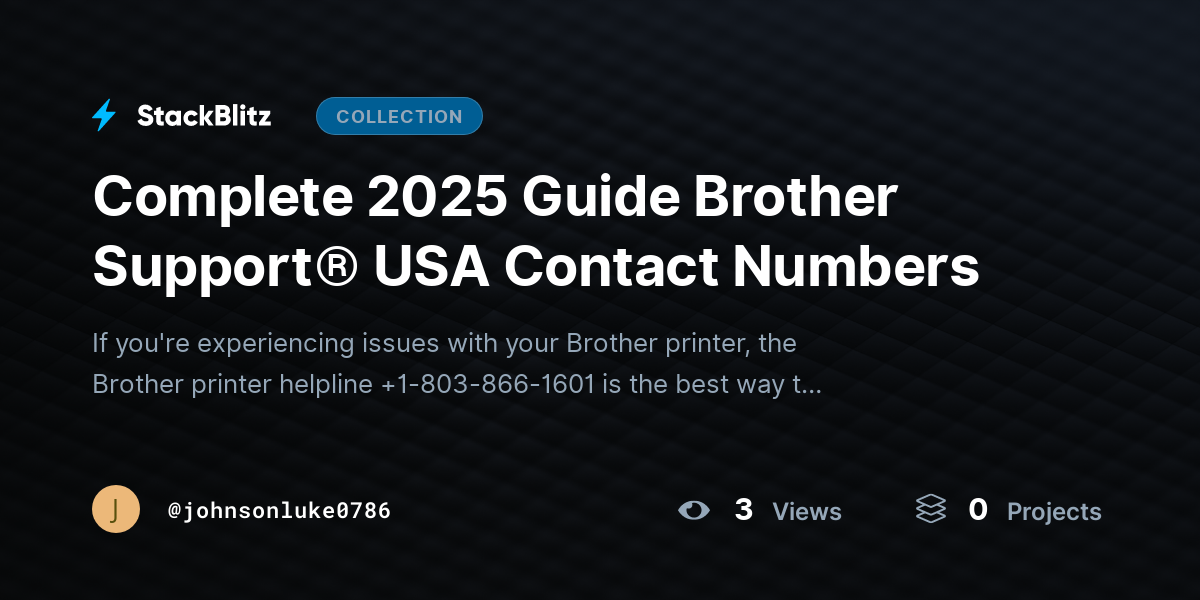 Complete 2025 Guide Brother Support®️ USA Contact Numbers by ...