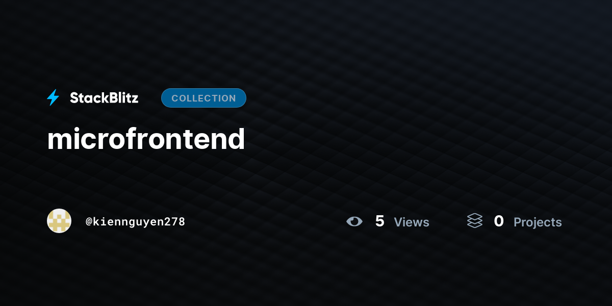 microfrontend by kiennguyen278 - StackBlitz