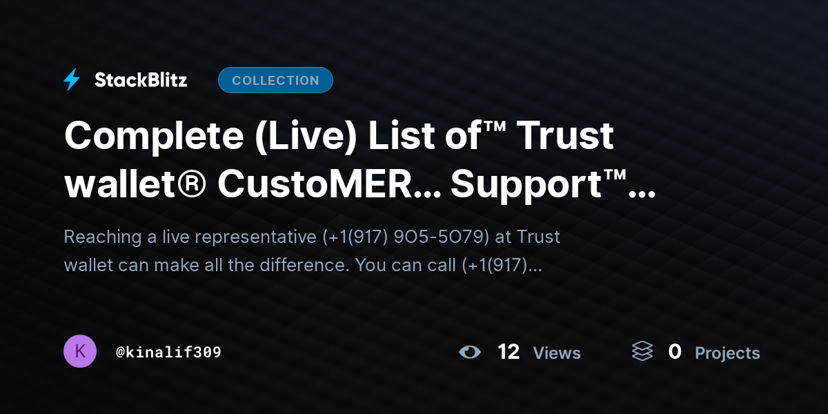 Complete (Live) List of™️ Trust wallet®️ CustoMER… Support™️ Contact Numbers in the USA®®️ – The ...