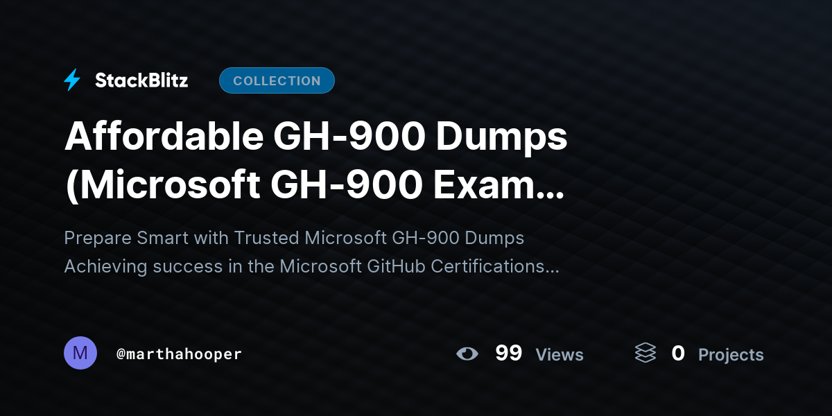 Affordable GH-900 Dumps (Microsoft GH-900 Exam Questions 2025) by ...