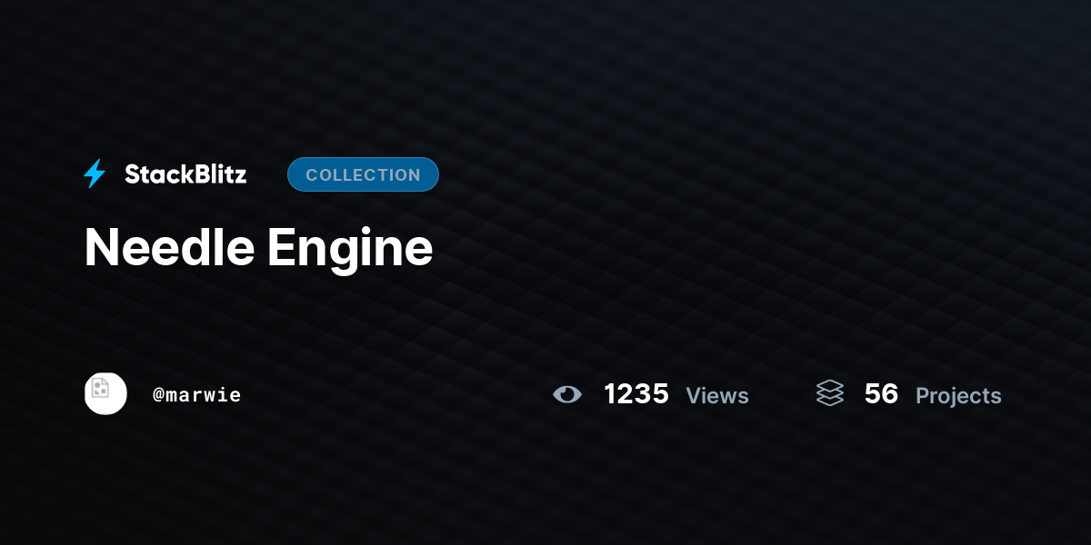Needle Engine by marwie - StackBlitz