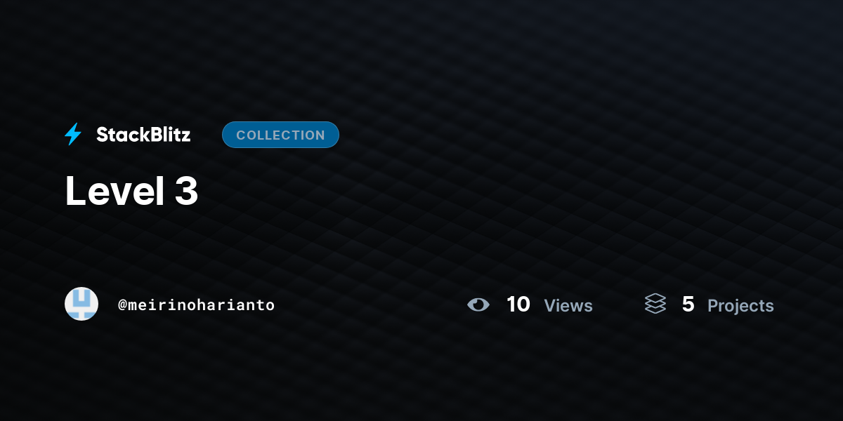 Level 3 by meirinoharianto - StackBlitz