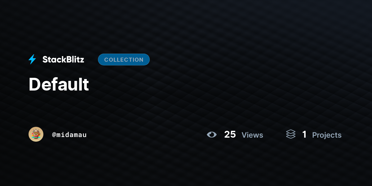 Default by midamau - StackBlitz