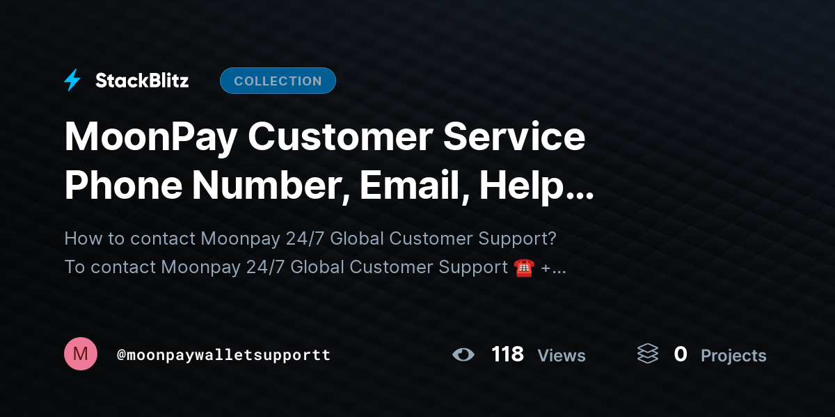 MoonPay Customer Service Phone Number, Email, Help Center by ...