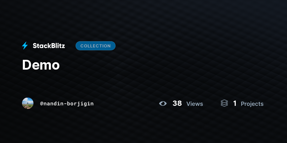 Demo by nandin-borjigin - StackBlitz