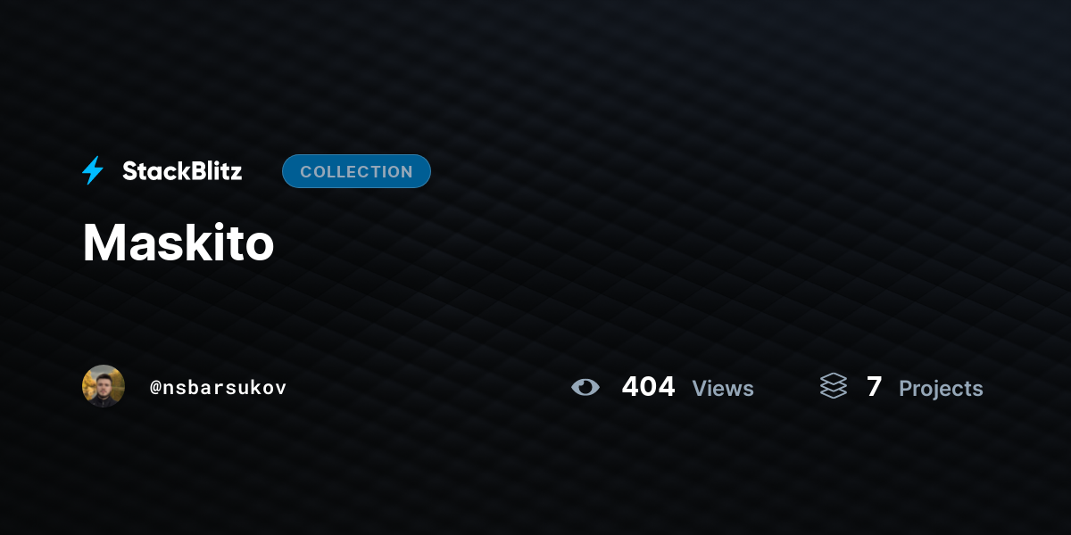 Maskito by nsbarsukov - StackBlitz