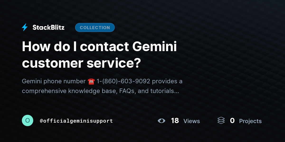 How do I contact Gemini customer service? by officialgeminisupport