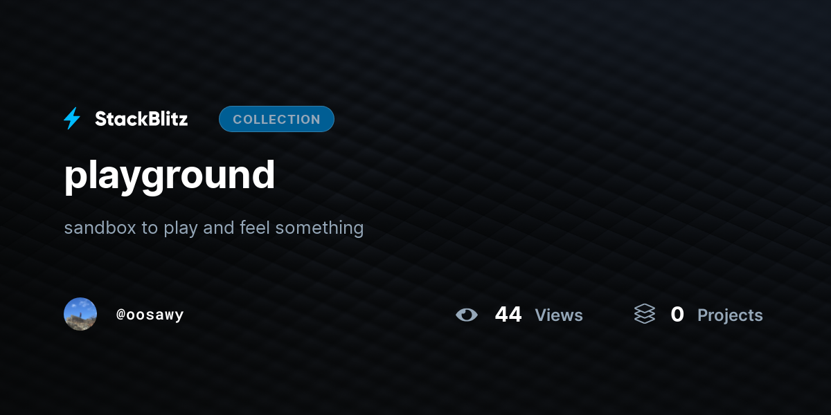 playground by oosawy - StackBlitz