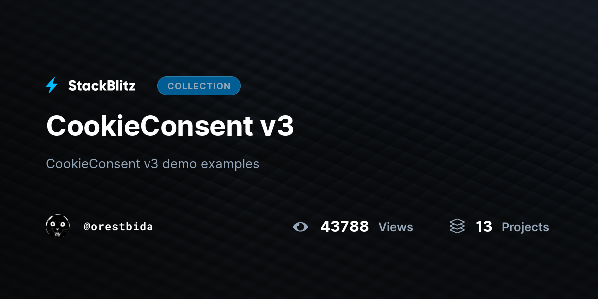CookieConsent v3 by orestbida - StackBlitz