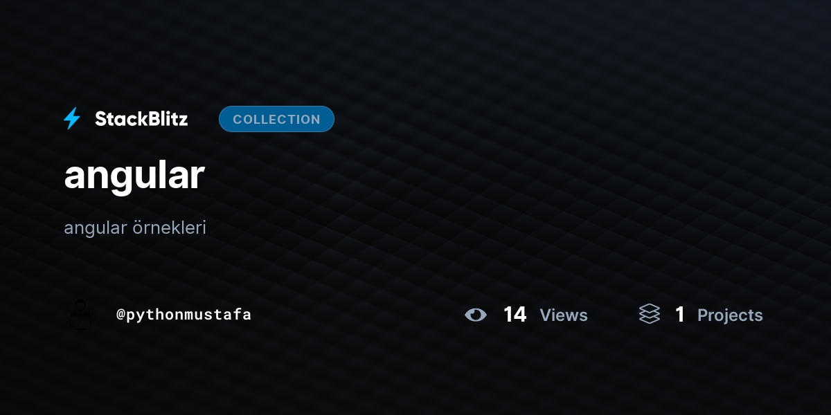 angular by pythonmustafa - StackBlitz