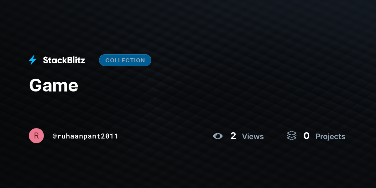 Game by ruhaanpant2011 - StackBlitz