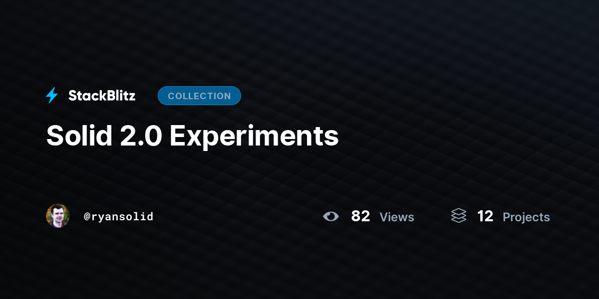 Solid 2 0 Experiments By Ryansolid