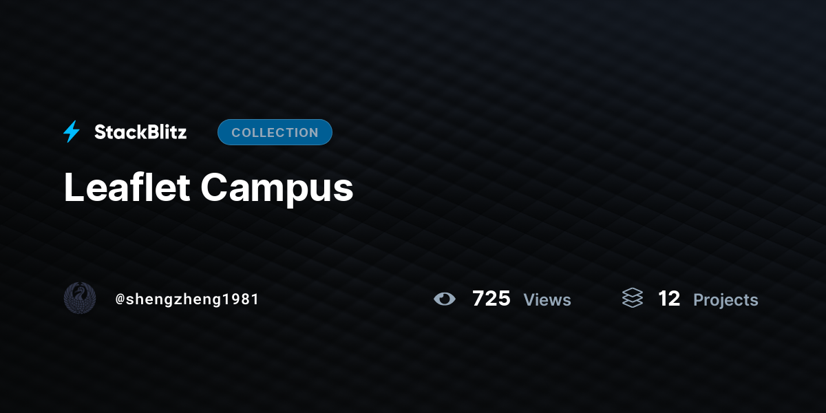 Leaflet Campus by shengzheng1981 - StackBlitz