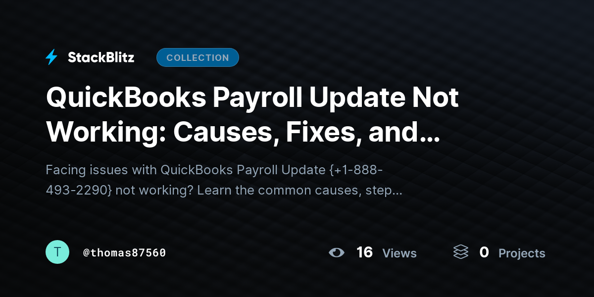QuickBooks Payroll Update Not Working: Causes, Fixes, and Solutions by ...