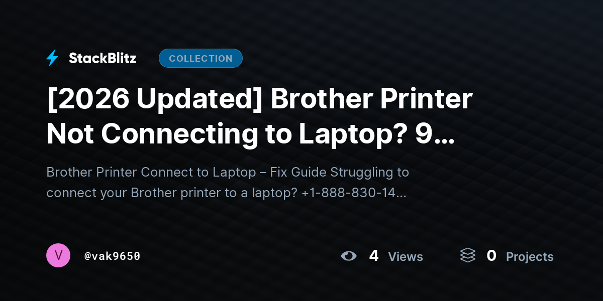 [2026 Updated] Brother Printer Not Connecting to Laptop? 9 Fixes That ...