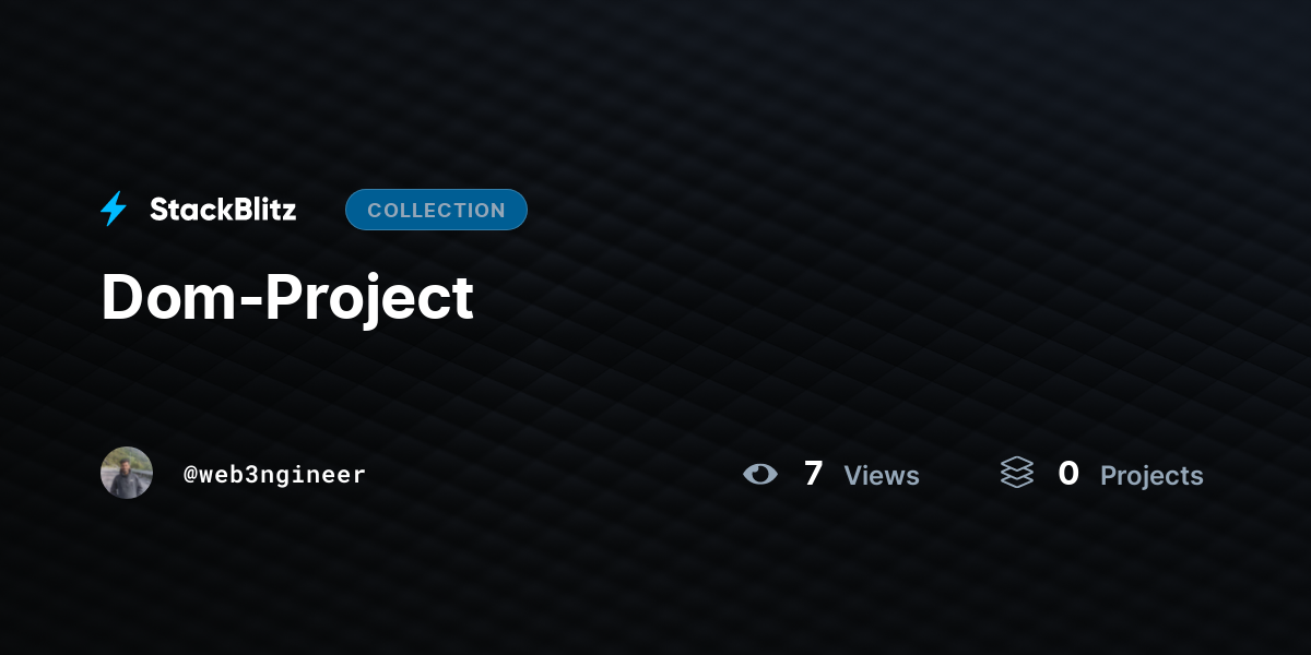 Dom-Project by web3ngineer