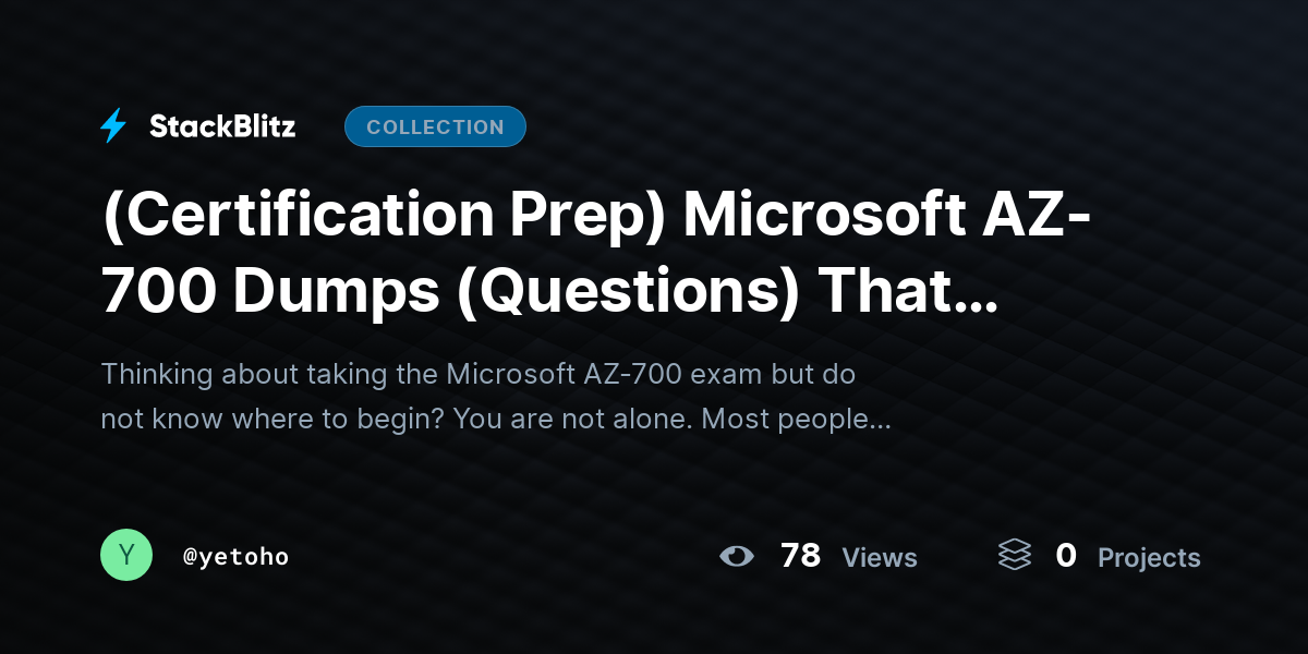 (Certification Prep) Microsoft AZ-700 Dumps (Questions) That Enhance ...