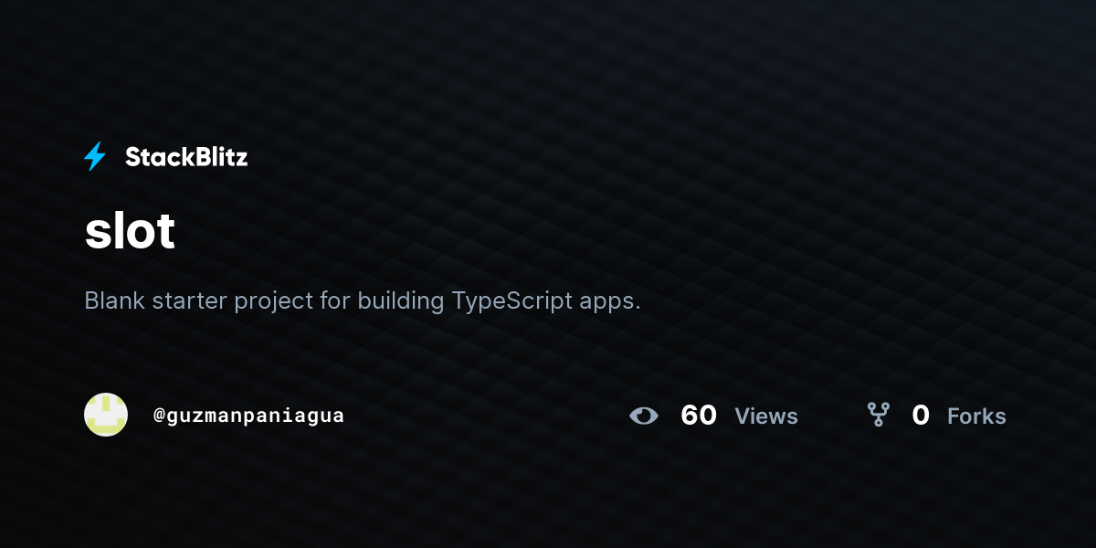 slot - StackBlitz