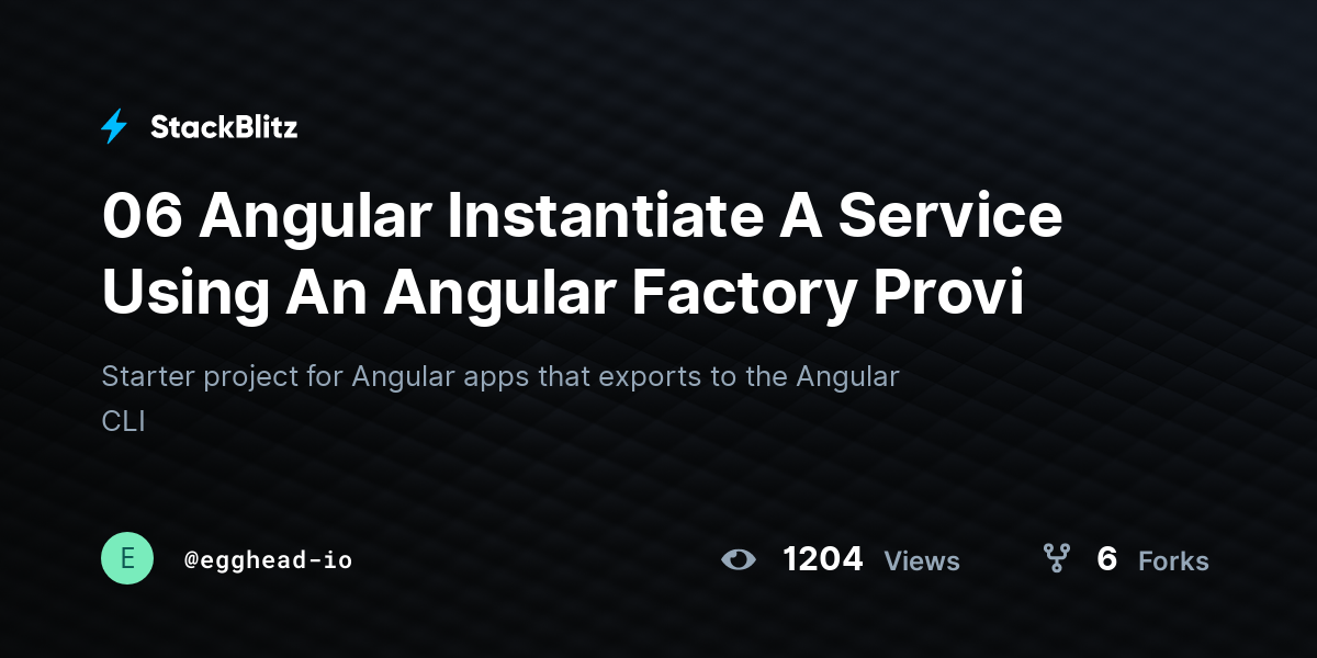 06 Angular Instantiate A Service Using An Angular Factory Provi ... 06 Angular Instantiate A Service Using An Angular Factory Provi ...