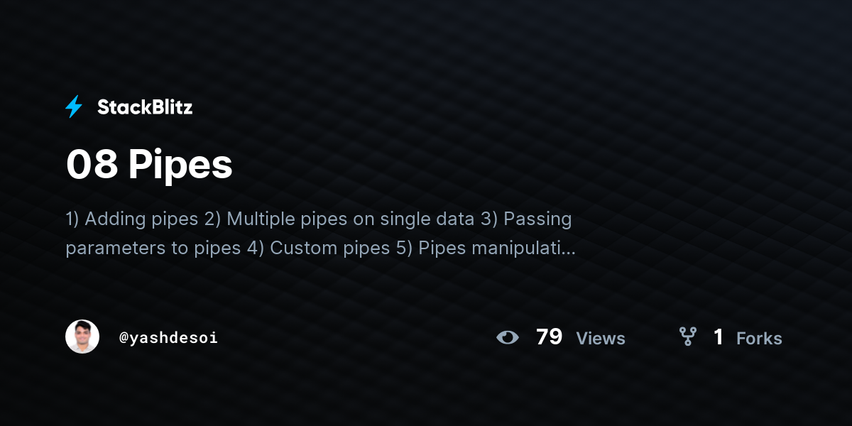 08 Pipes - StackBlitz