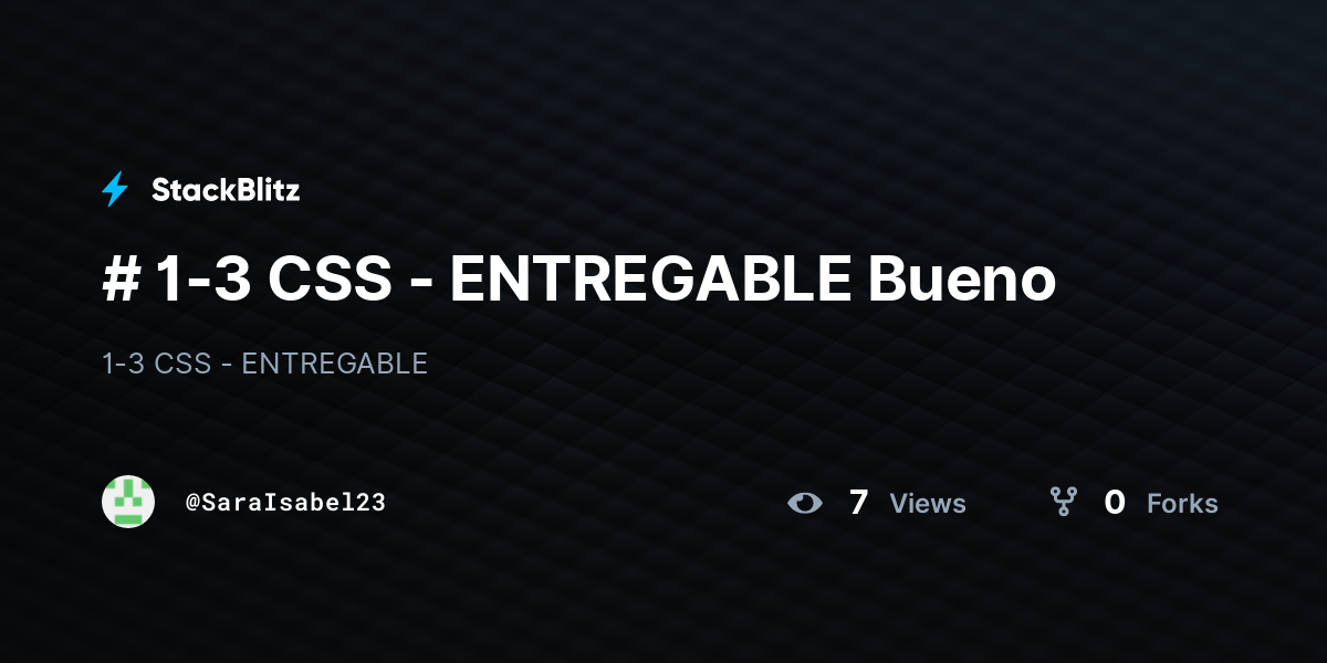 # 1-3 CSS - ENTREGABLE Bueno - StackBlitz